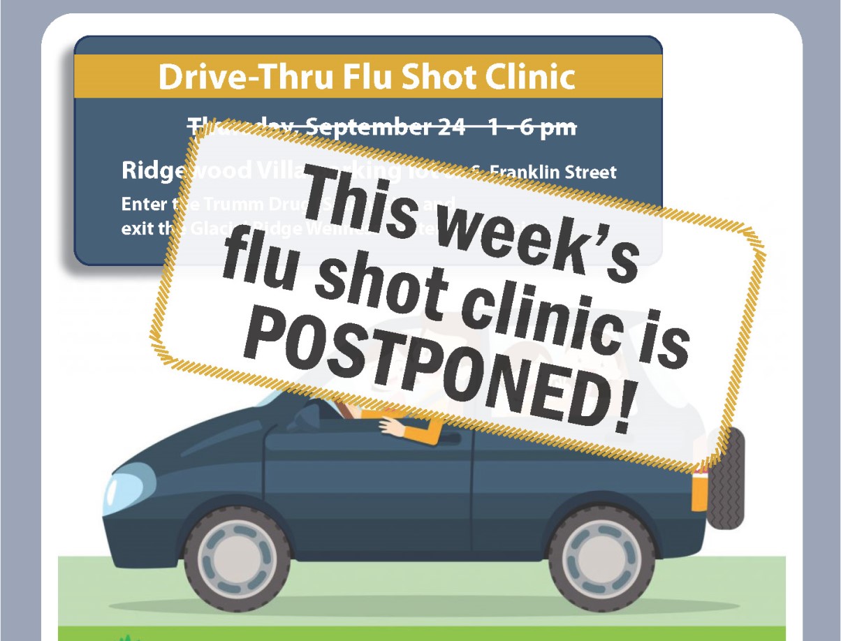 POSTPONED: Drive-Thru Flu Shot Clinic | Glacial Ridge Health System